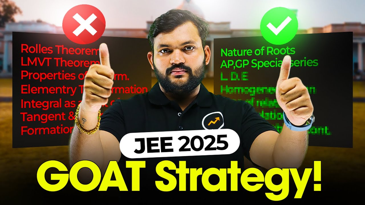 GOAT Strategy for Maths 99 Percentile | Do's and Don'ts Chapter List ...