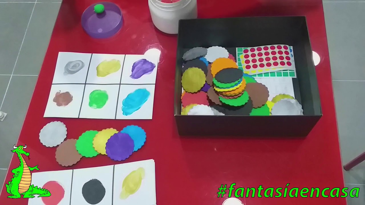 Juego - Bingo de colores -- #fantasíaencasa - YouTube