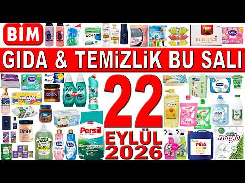 BİM TEMİZLİK GIDA BU SALI | TOZ DETERJAN & YUMUŞATICI & KAHVALTILIK AKTÜEL |BİM 22 EYLÜL 2026