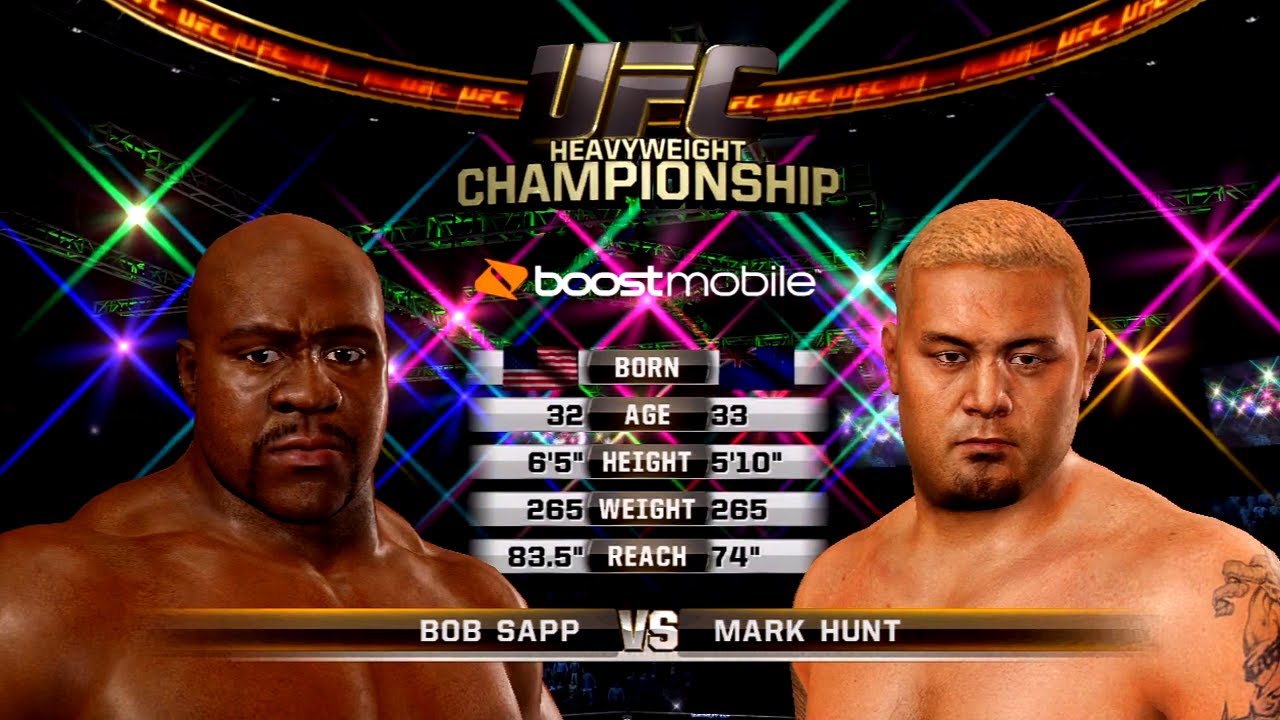 UFC Undisputed 3 Gameplay Mark Hunt vs Bob Sapp - YouTube