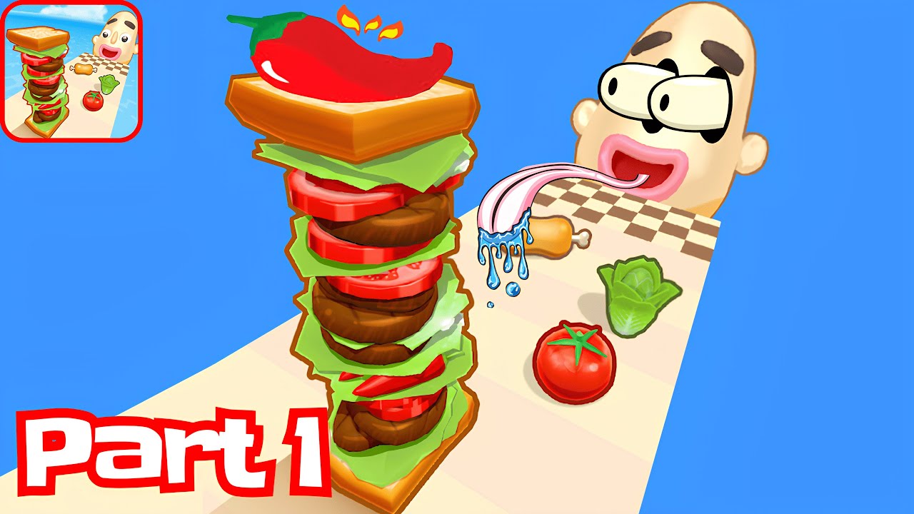 Sandwich Runner - Walkthrough Part 1 [Gameplay 2024] (Android) - YouTube