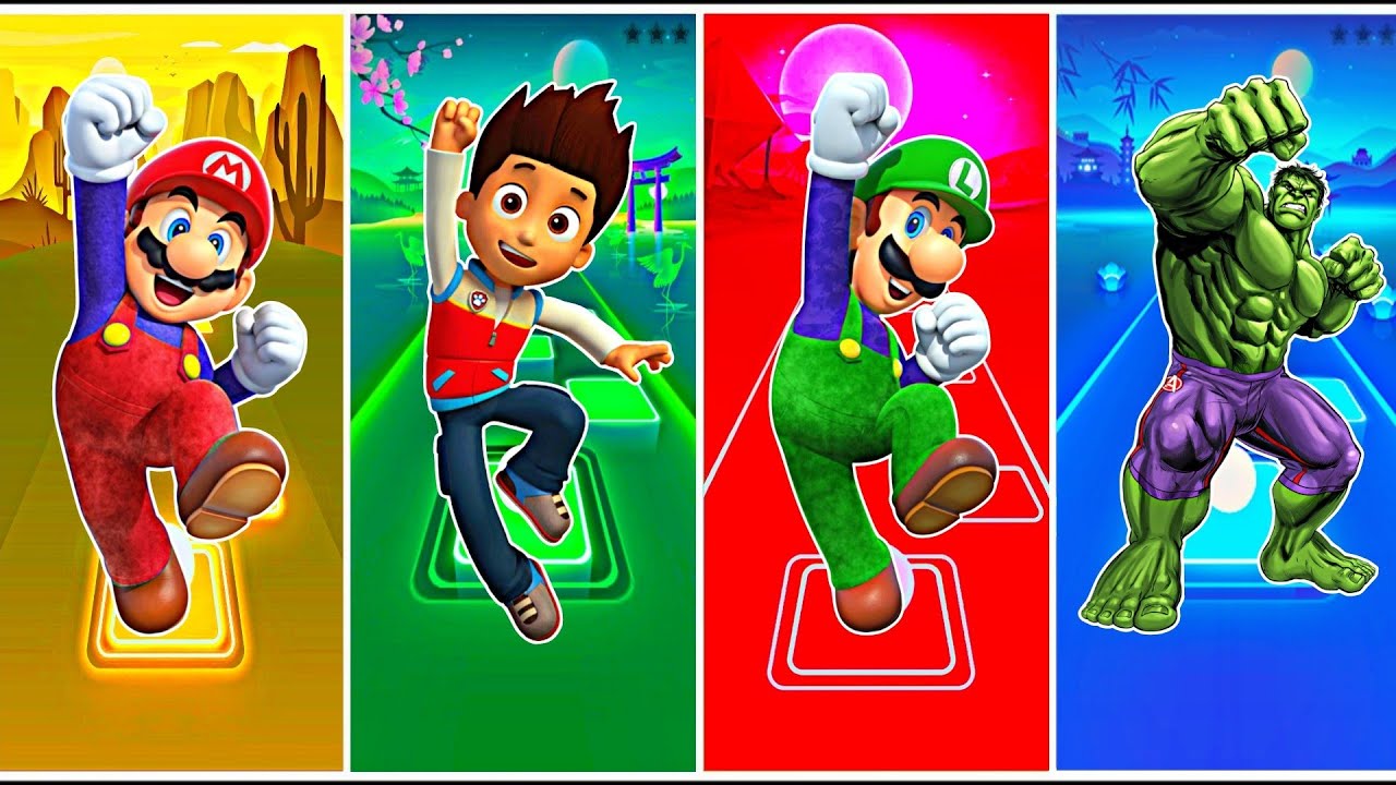 Super Mario 🆚 Paw Patrol 🆚 Luigi 🆚 Hulk 🆚 Who Will Win? - YouTube
