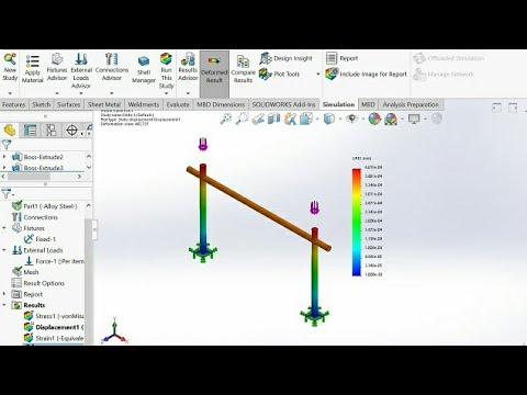 #Simulation of pole design static analysis with solidworks simulation ...
