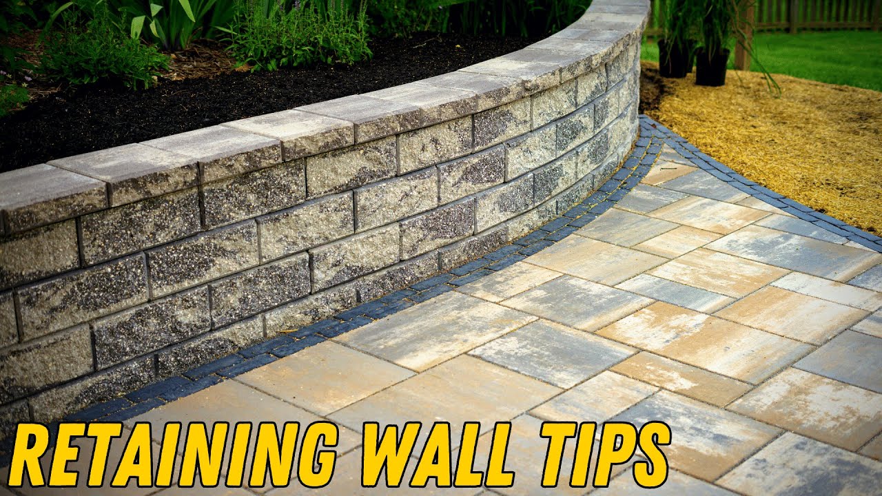 Landscaping Secrets For Building STRONG Retaining Walls - YouTube