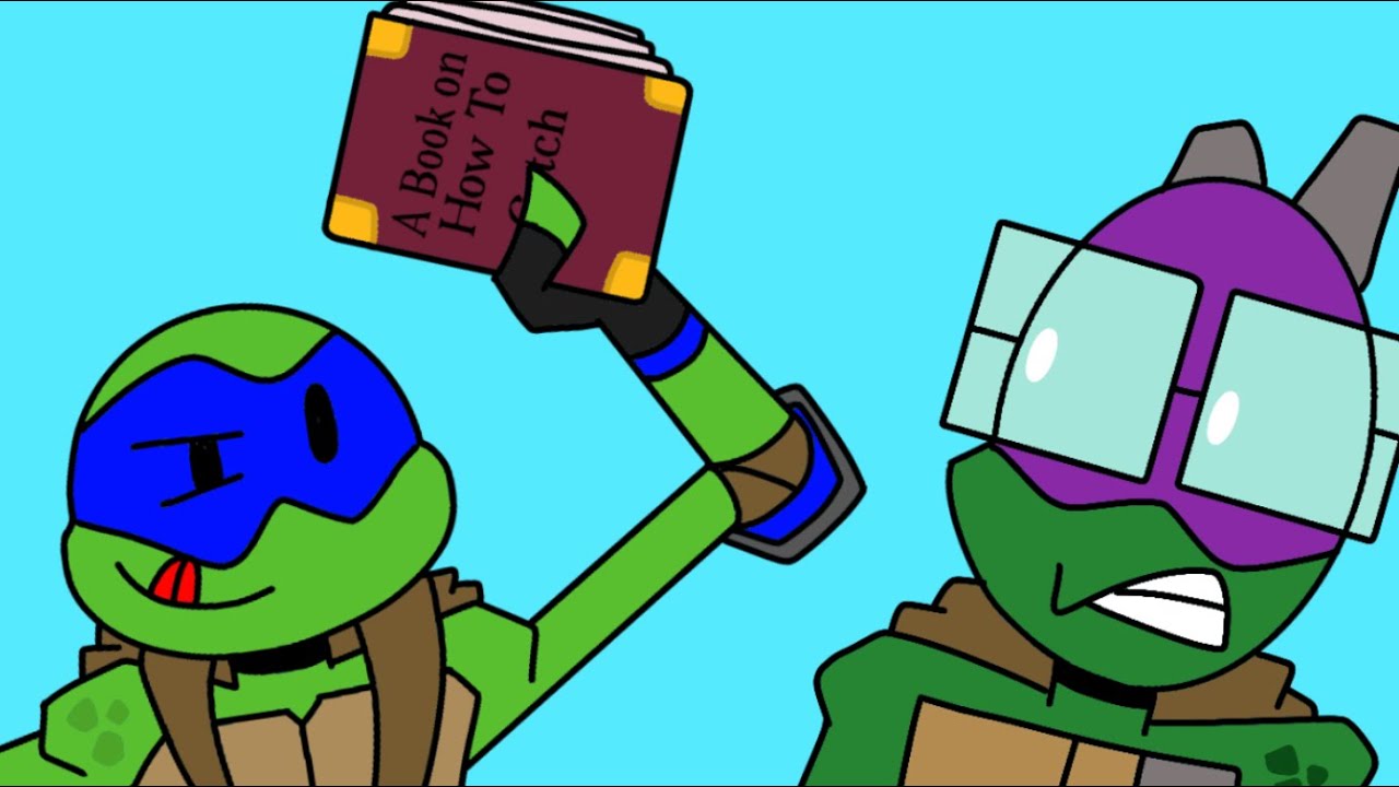 TMNT animation📕🐢 “like a book on how to catch” rottmnt scene recreation ...
