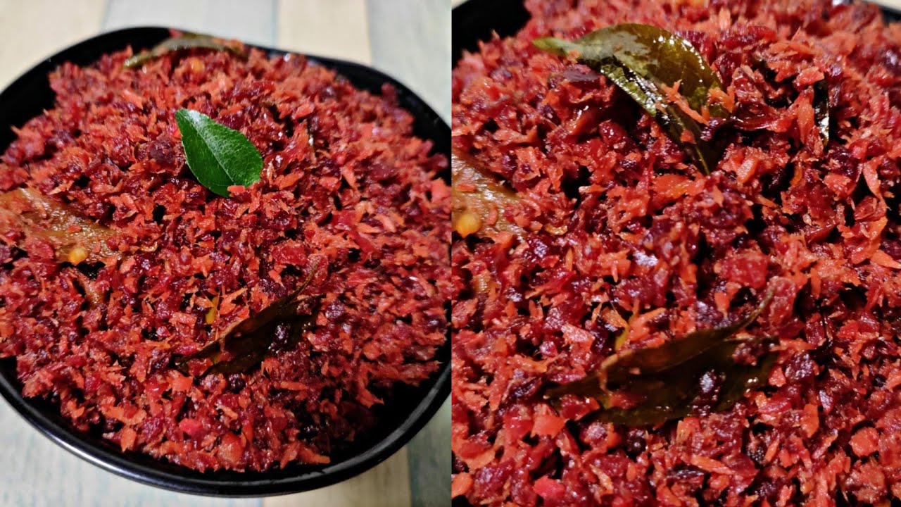 Beetroot Carrot Stir Fry/Thoran/Kerala Style/Sadhya Special/Veg Side ...