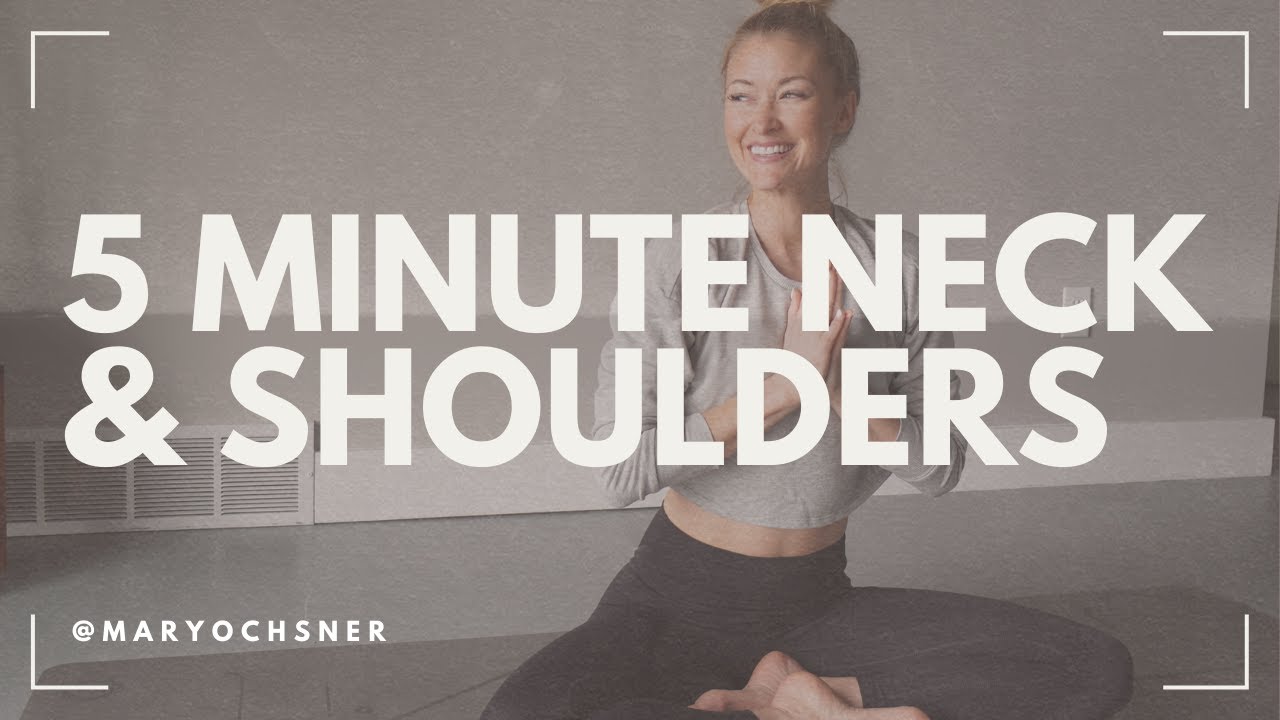 5 Minute Neck and Shoulders Stretch - YouTube