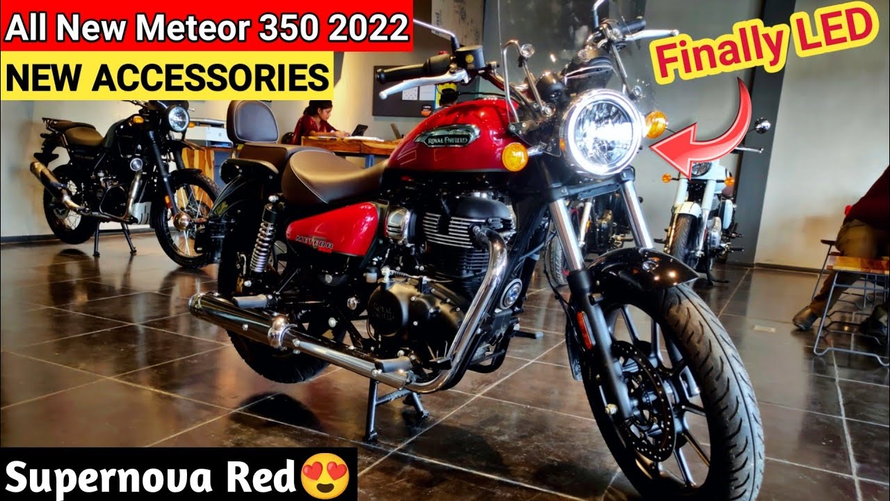 2022 New Royal Enfield Meteor 350 Supernova Red 😍 New Feature On Road