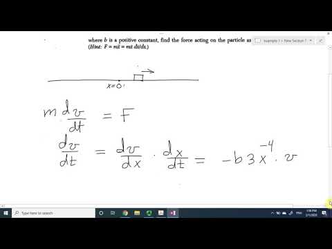 Finding the Force - Classical Mechanics Problem - YouTube