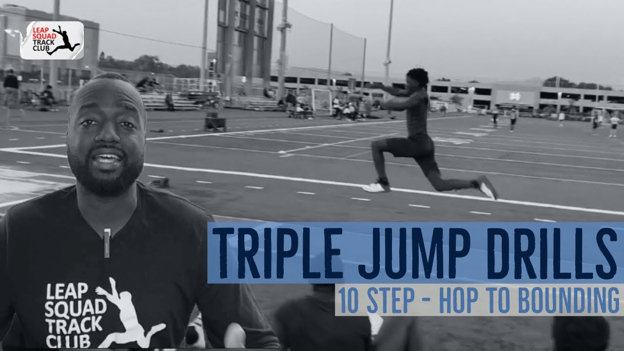 Triple jump - Hop to Bounding Drill - YouTube