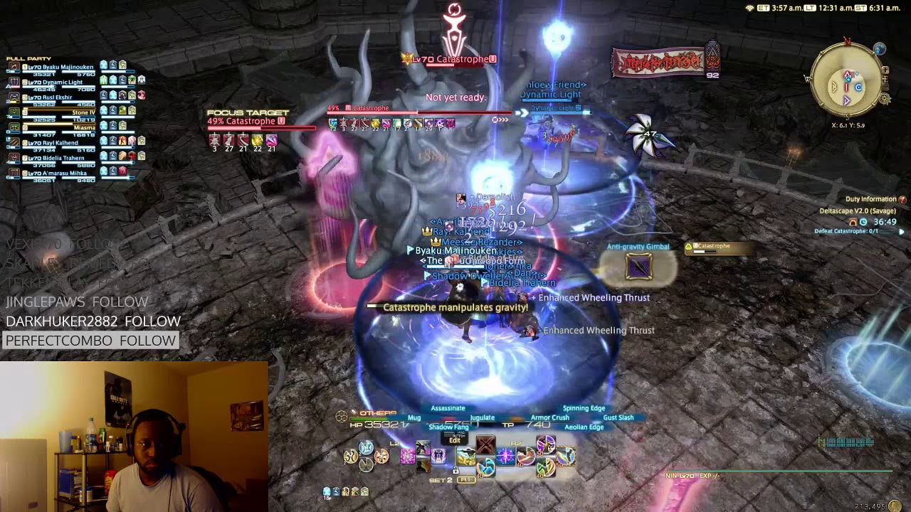 FFXIV Stormblood Our First O2S Clear! Ninja POV - YouTube