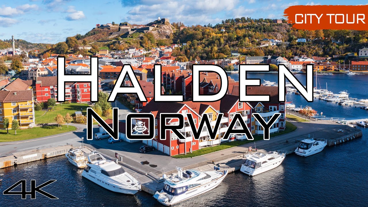 Halden, Norway - City Tour & Drone, 4k - YouTube