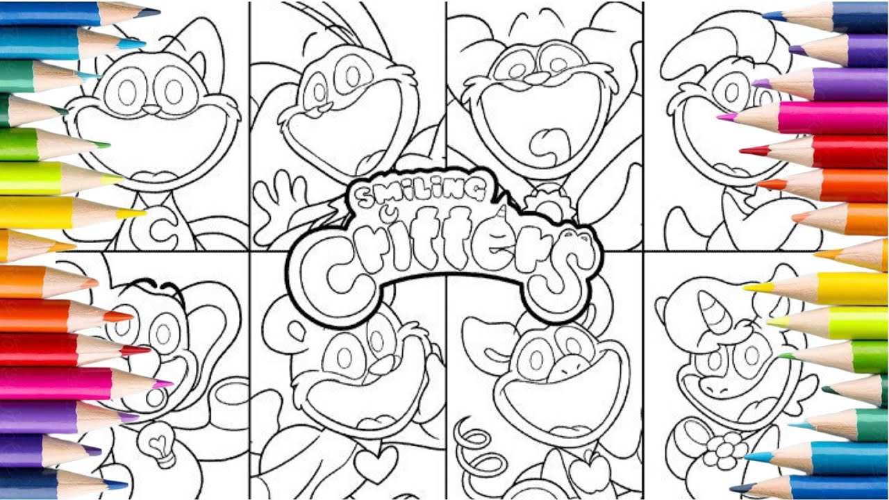 smiling critters | coloring pages | poppy playtime | ncs music - YouTube