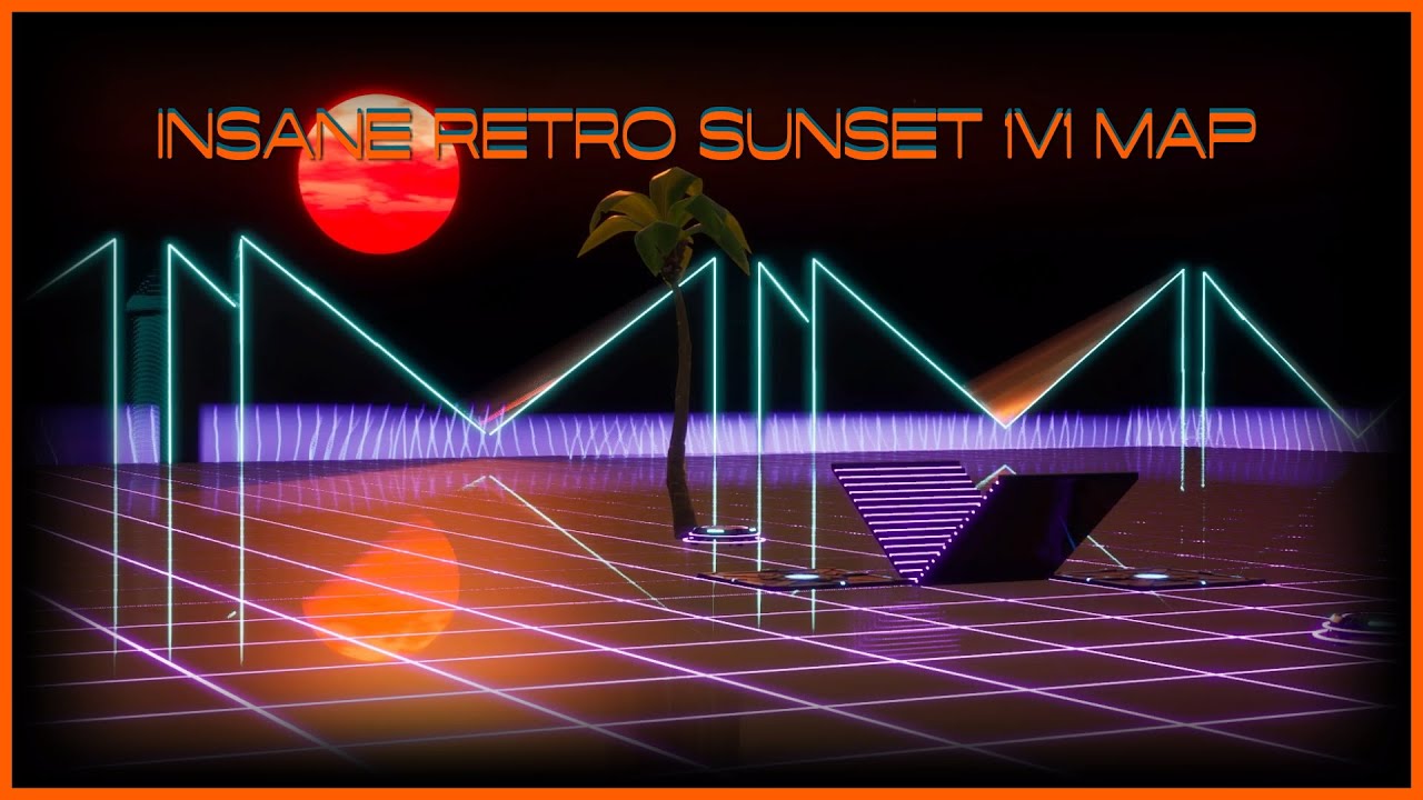 Insane Retro Sunset 1v1 Map #FleaTop5 - YouTube