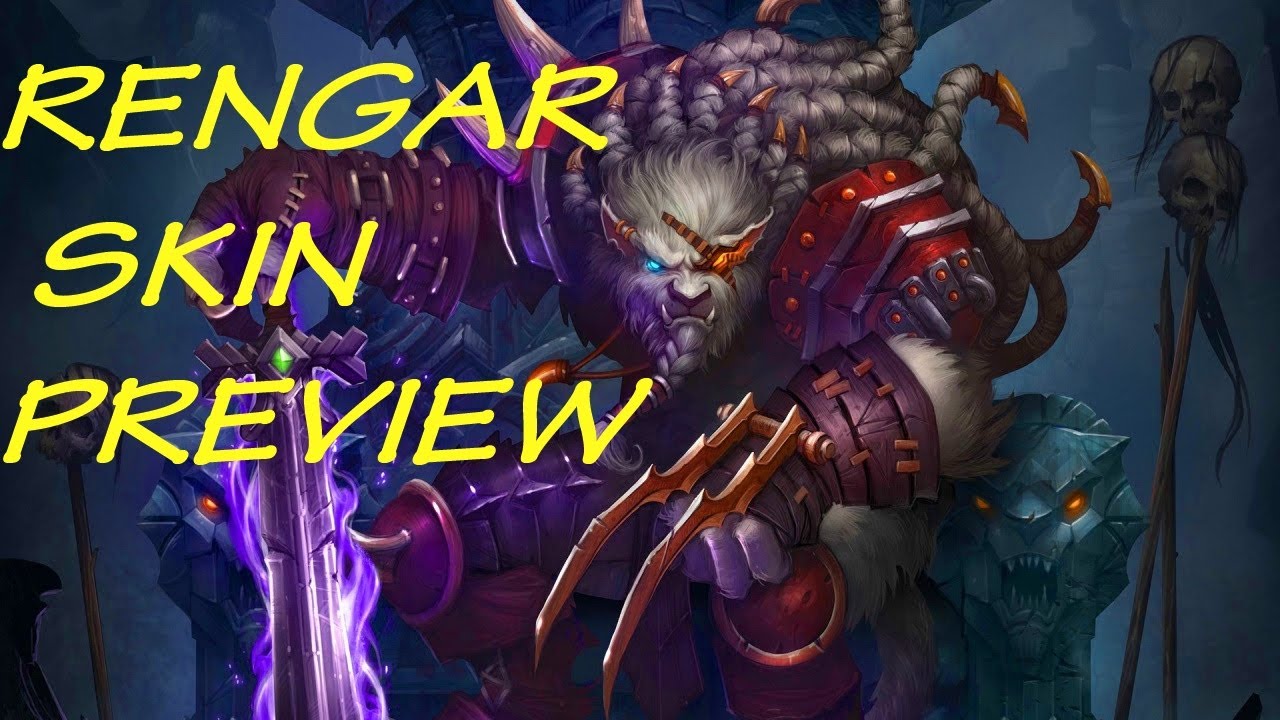 League Of Legends - Nighthunter Rengar Skin Preview - YouTube