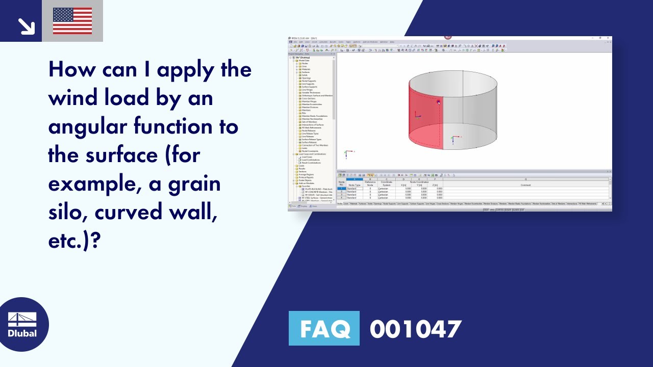 [EN] FAQ 001047 | How can I apply the wind load by an angular function ...