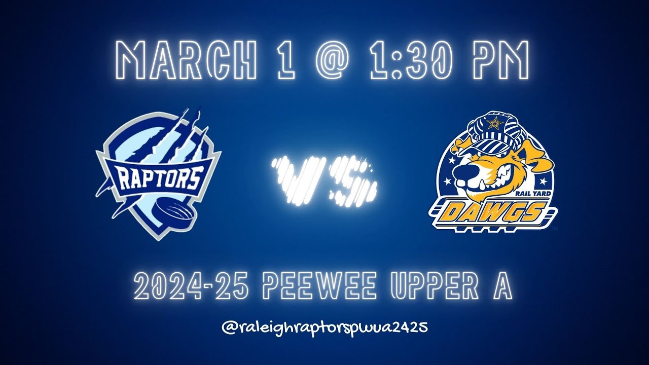 ACHC Playoffs: Raleigh Raptors PWUA v. Roanoke Jr. Dawgs (3.1.25) - YouTube