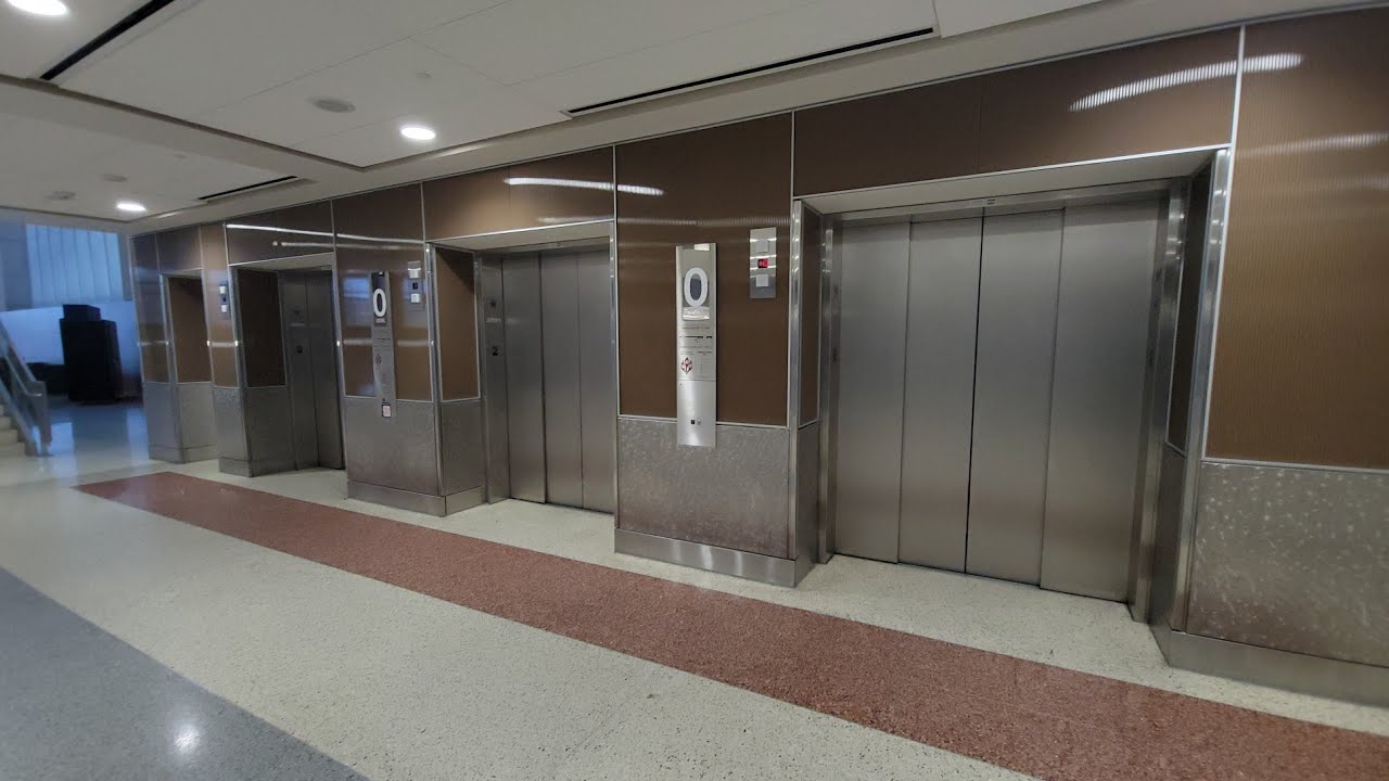 Overkill KONE Traction Elevators @ Harry Reid International Airport Terminal 3, Las Vegas, NV ...