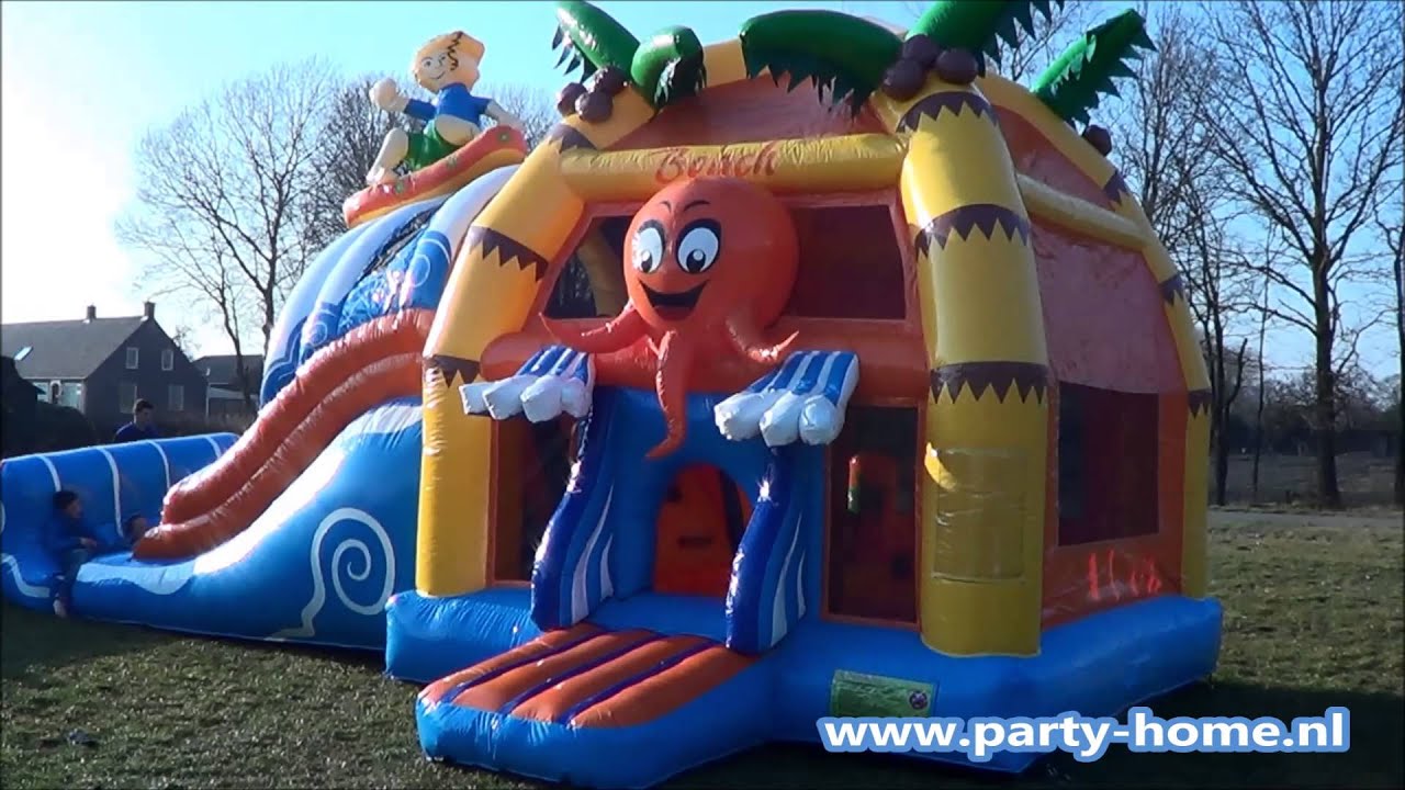 springkussen multiplay Beach Partyhome Verhuur & Entertainment - YouTube