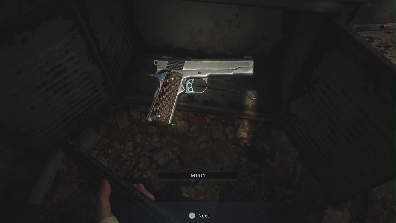 Resident Evil Village M1911 Location - YouTube
