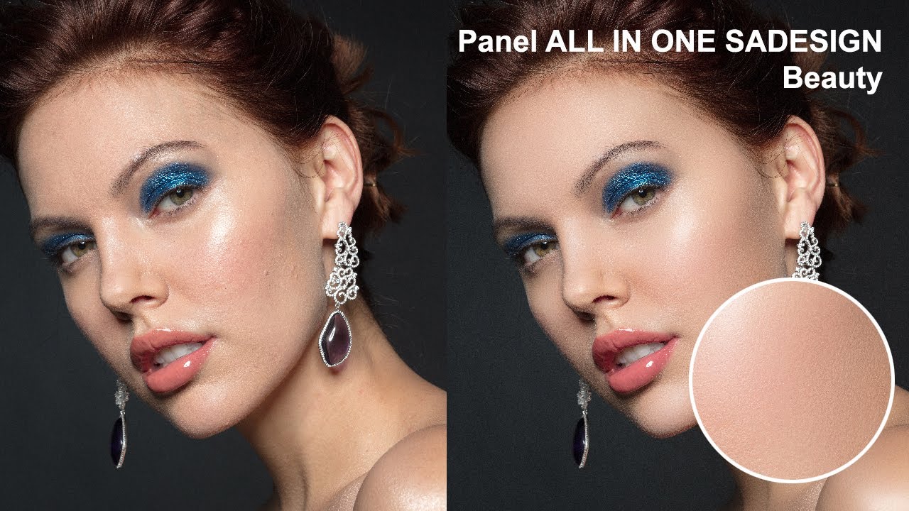 Retouch da tự nhiên trên Panel ALL IN ONE SADESIGN - YouTube