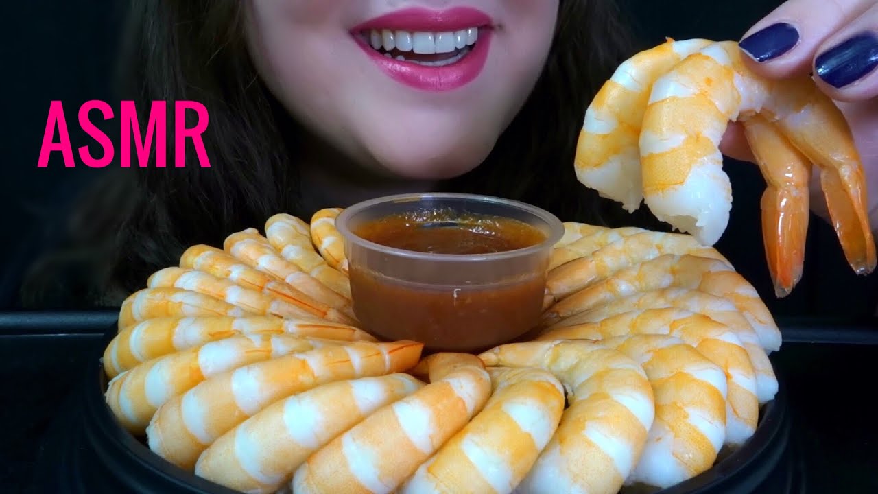 ASMR Shrimp Cocktail - SATISFYING Eating Sounds - YouTube
