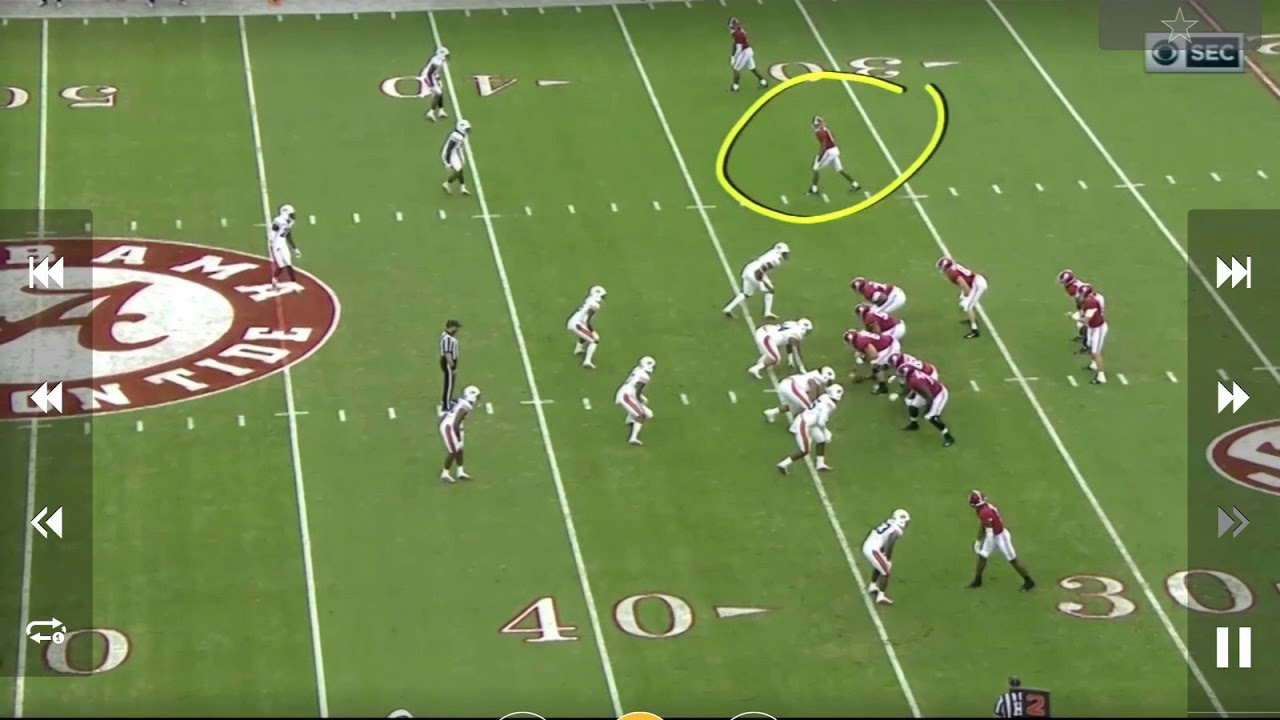 Alabama Offense: Double Moves - YouTube