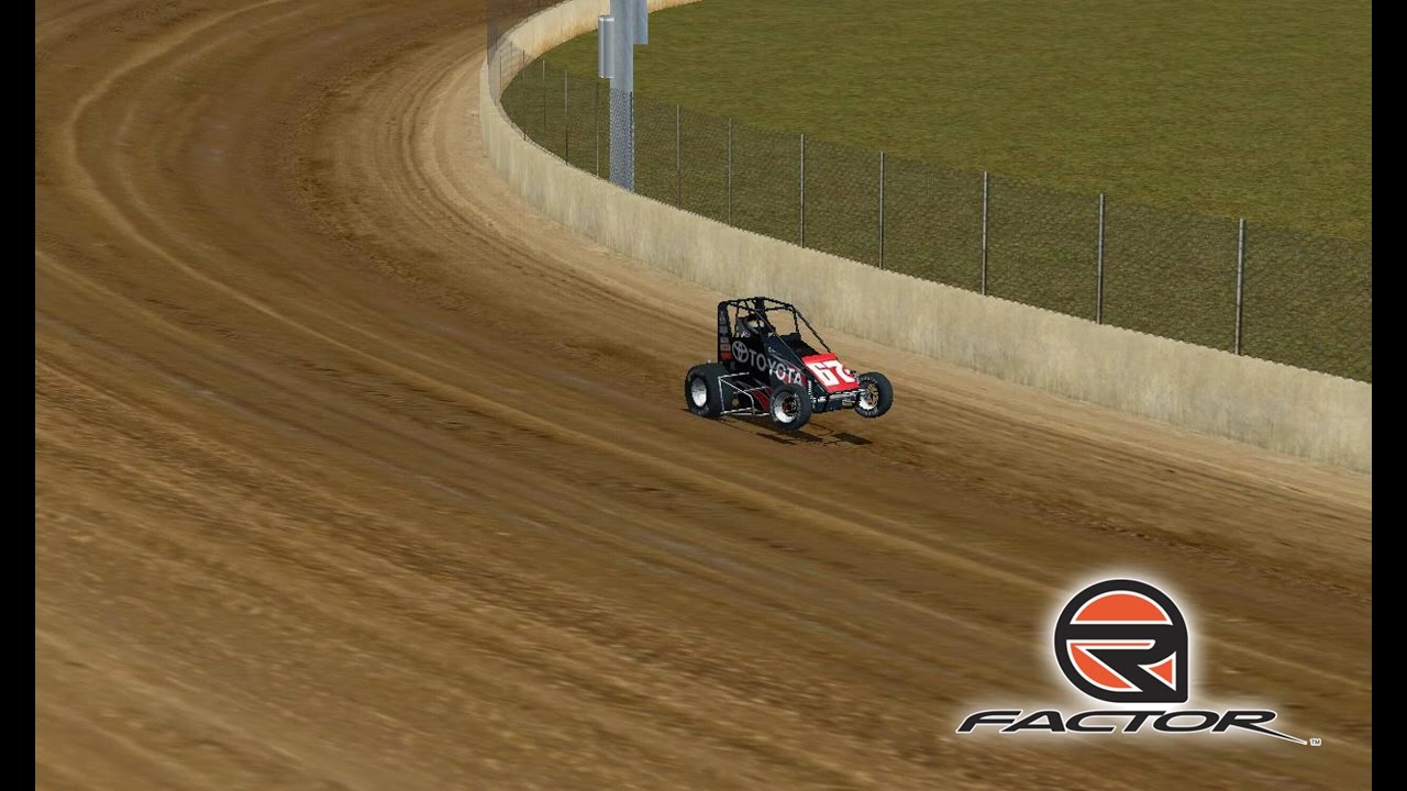 rFactor - SPR POWRi Midgets 2014 - Eldora Speedway - YouTube