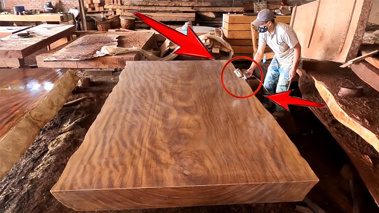 [ Thick Wood Panels ] Process of Making Extremely Giant Wood Panels ...