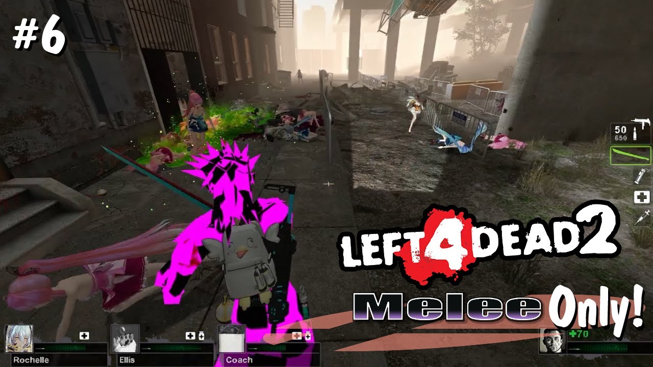 Left 4 Dead 2 Modded Melee Only【6】but the Boomer broke Axel's textures ...