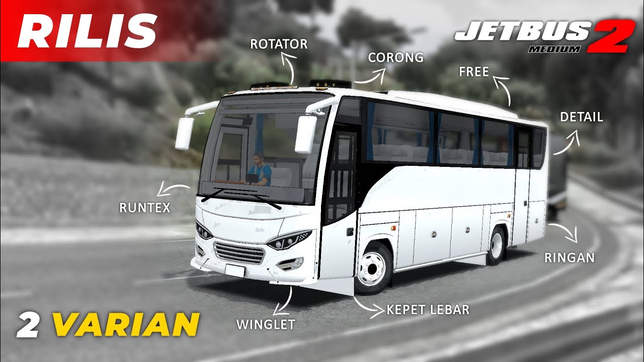 UPDATE!! Mod Jetbus 2 Medium BUSSID V4.3.4 - YouTube