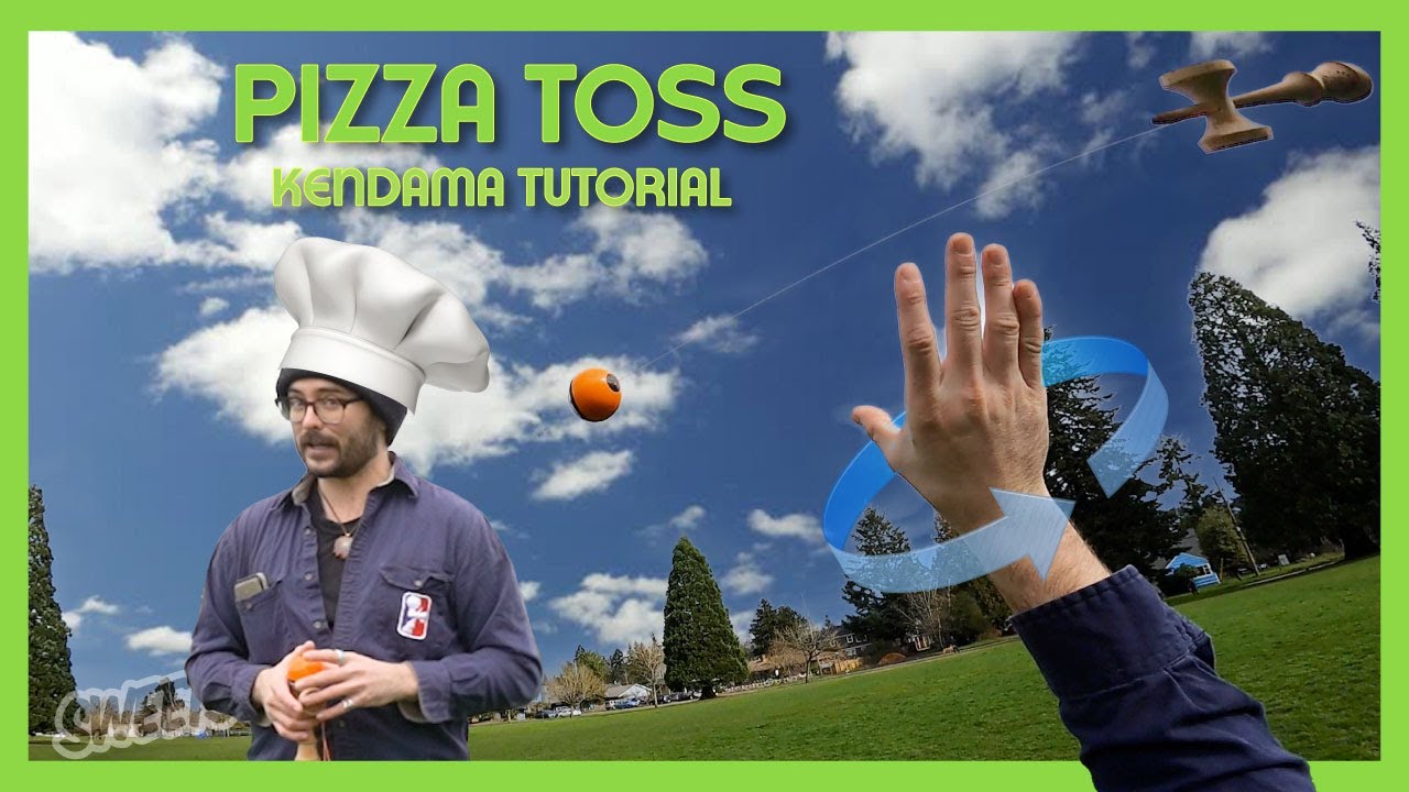How to PIZZA TOSS - Kendama Trick Tutorial - Sweets Kendamas - YouTube