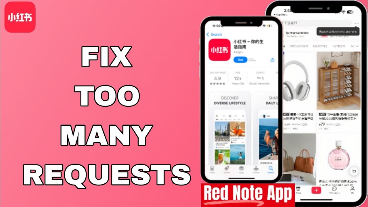 How To Fix And Solve Too Many Requests On REDnote App | Easy Fix - YouTube