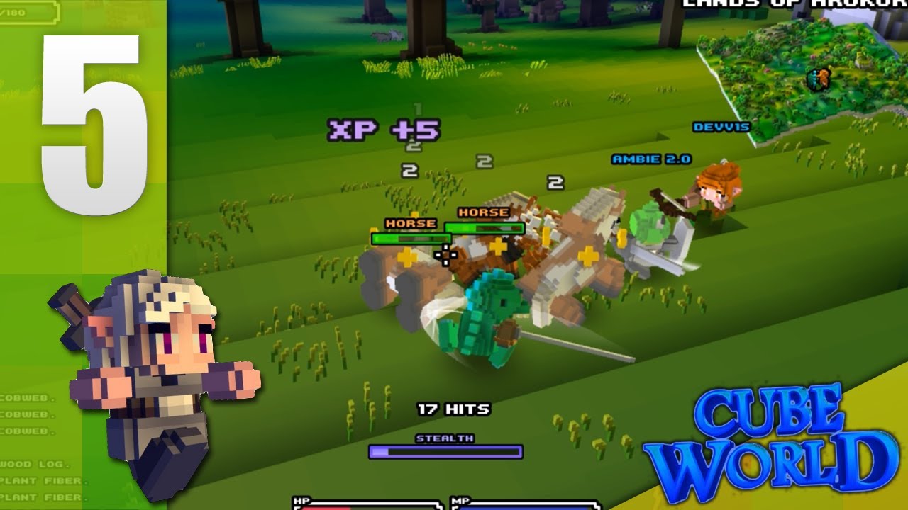 HORSE MASSACRE - Ep. 5 - Cube World Alpha Multiplayer - YouTube