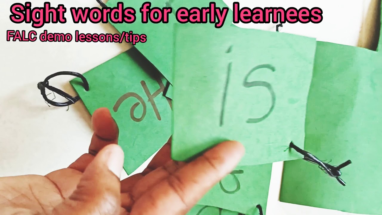 Sight words Demo and tips - YouTube