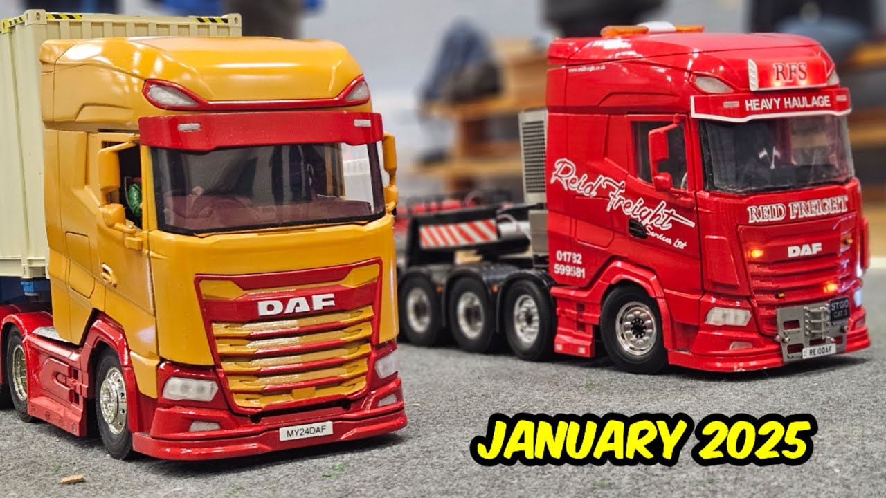 RC TRUCKS @ LEYLAND JANUARY 2025 | TAMIYA RC SEMI TRUCK ACTION - YouTube