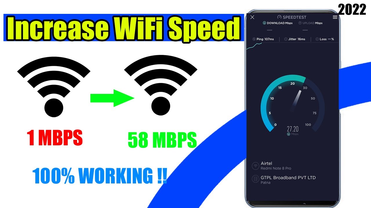 How to Increase Wifi Speed 2022 | Boost WiFi Speed on Android ! - YouTube