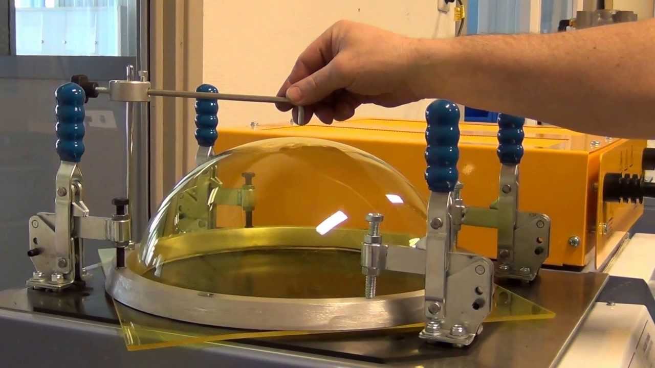911 Thermoforming Centre Dome Blowing - YouTube