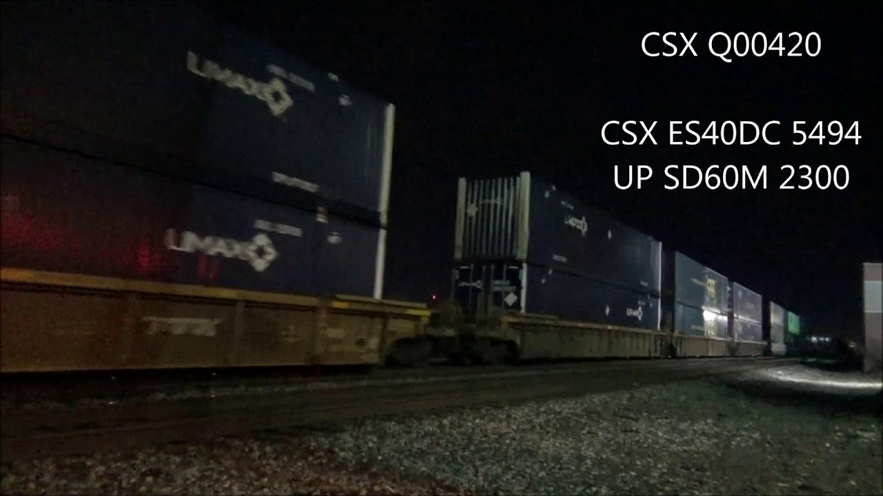 CSX in Ridgefield Park,NJ (4/20-4/24 2018) NJT F40PH-2CAT, CN C40-8M ...