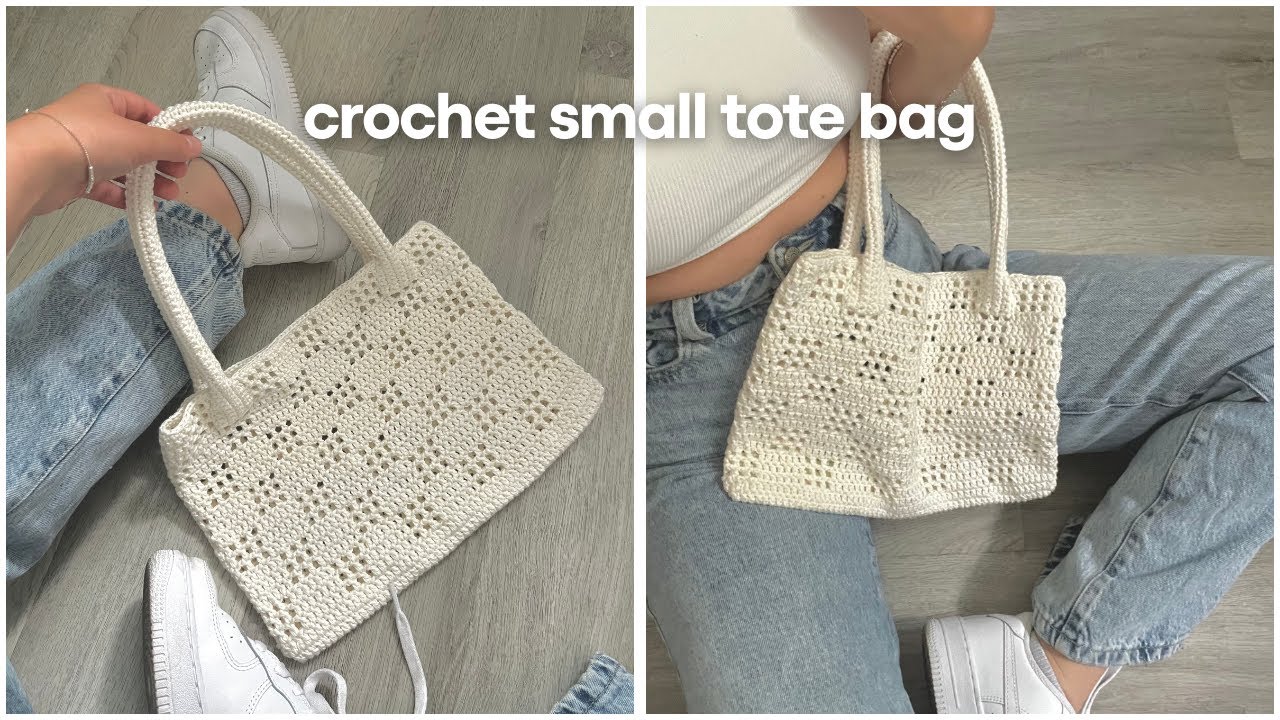 how to crochet a tote bag ♡ beginner friendly ♡ in depth crochet bag ...