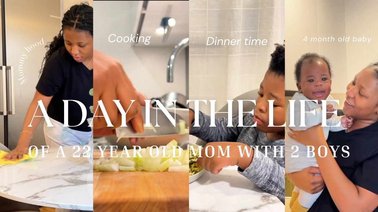 A DAY IN THE LIFE OF A 22 YEAR OLD MOM WITH2 BOYS♡l cooking pondu🇨🇩 ...
