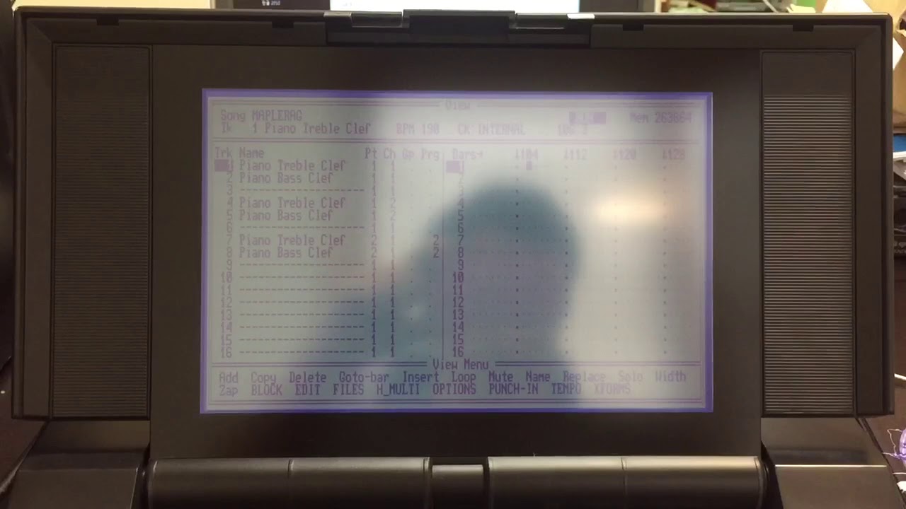 [제로하나 컴퓨터박물관] Yamaha c1 music computer sample song(Maple Leaf Rag ...