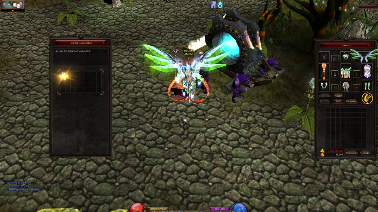 Mu Online. Creating Potion of Bless - YouTube