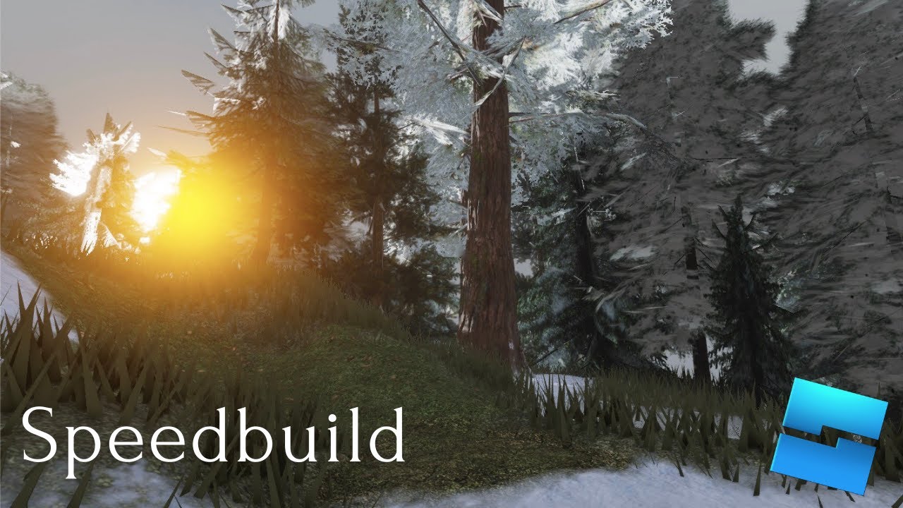 Winter forest [speedbuild] | Roblox Studio - YouTube
