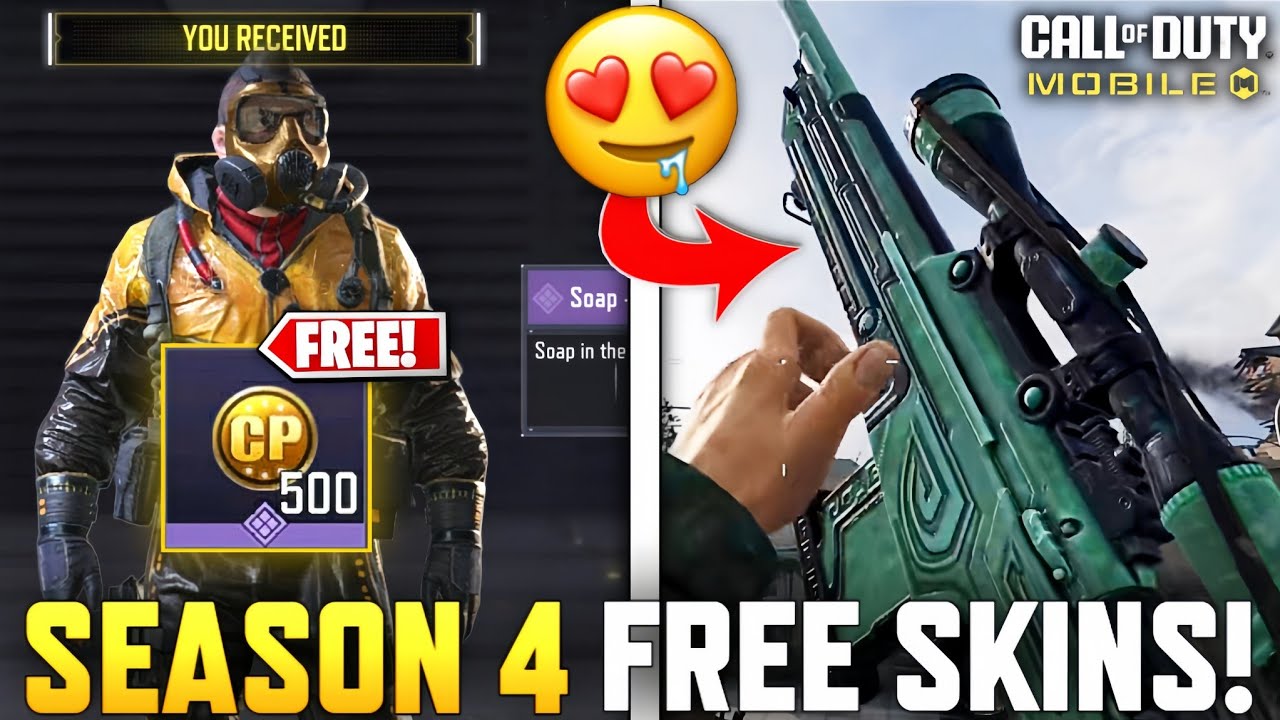 Season 4 All FREE Skins | Free Character Skins | Free Items | Free COD ...