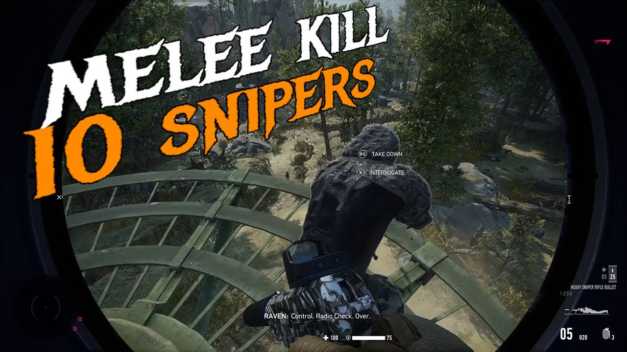 Sniper Ghost Warrior Contracts 2 Melee kill 10 snipers challenge 25 ...