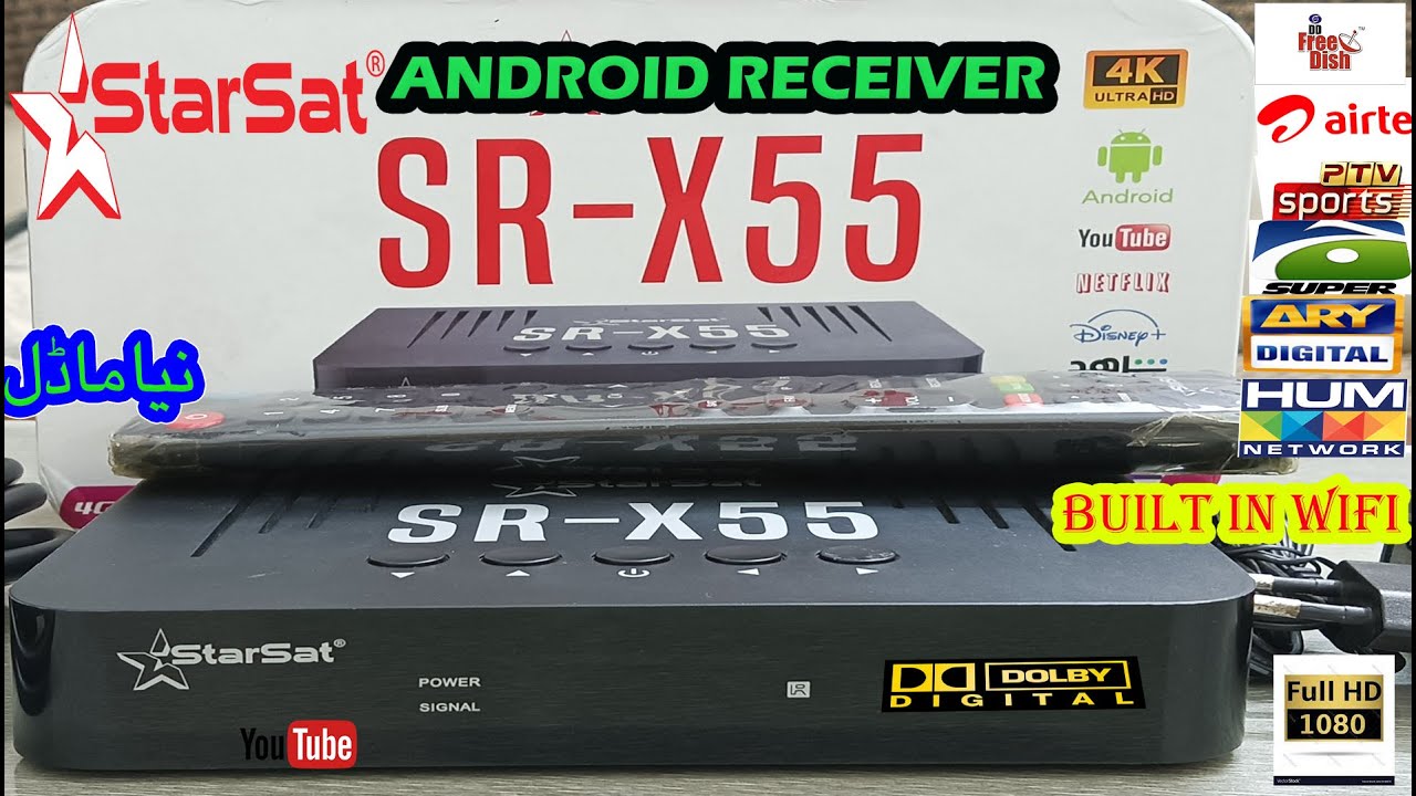 StarSat SR-X55 Android Digital Receiver || Dolby Plus 4K || Complete ...