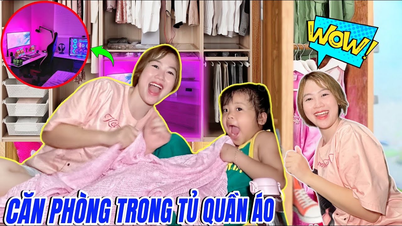 Căn Phòng Bí Mật Trong Tủ Quần Áo Của Em Mint Vy - YouTube