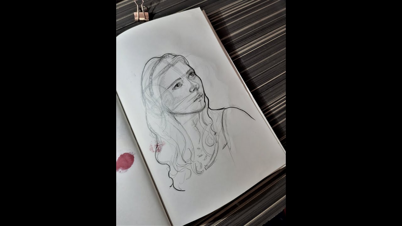 pencil drawing - practicing for portrait how to draw a head - YouTube