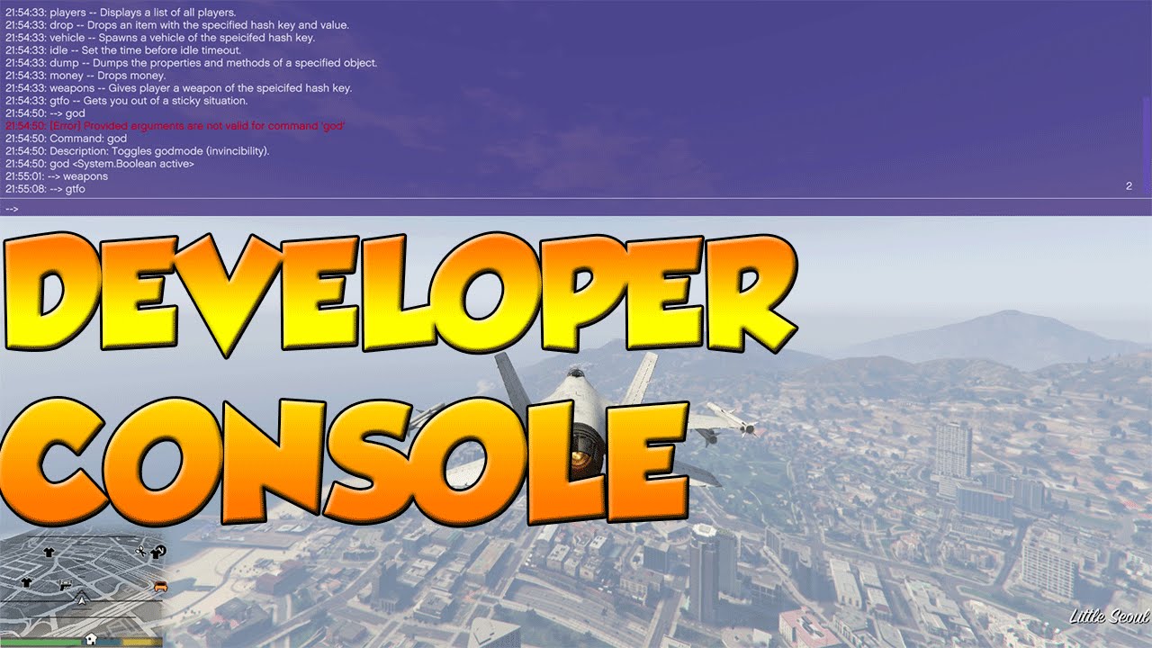 GTA 5 PC MODS - DEVELOPER CONSOLE - YouTube